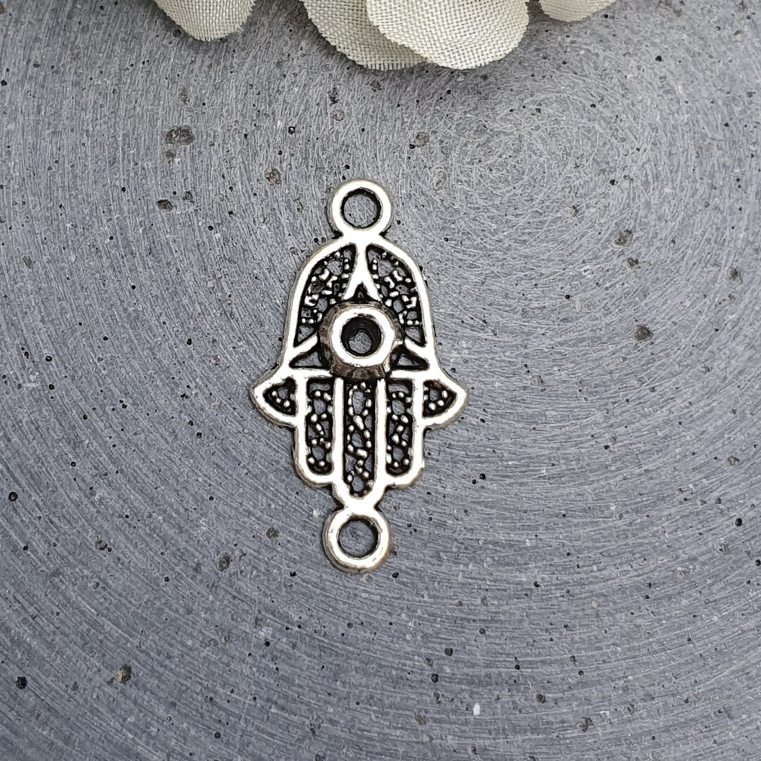 Connectors Pendants Chains Hamsa Hand the Hand of Fatima - Etsy