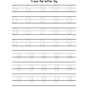 Alphabet Tracing Worksheet Printable, Handwriting Practice Kindergarten ...
