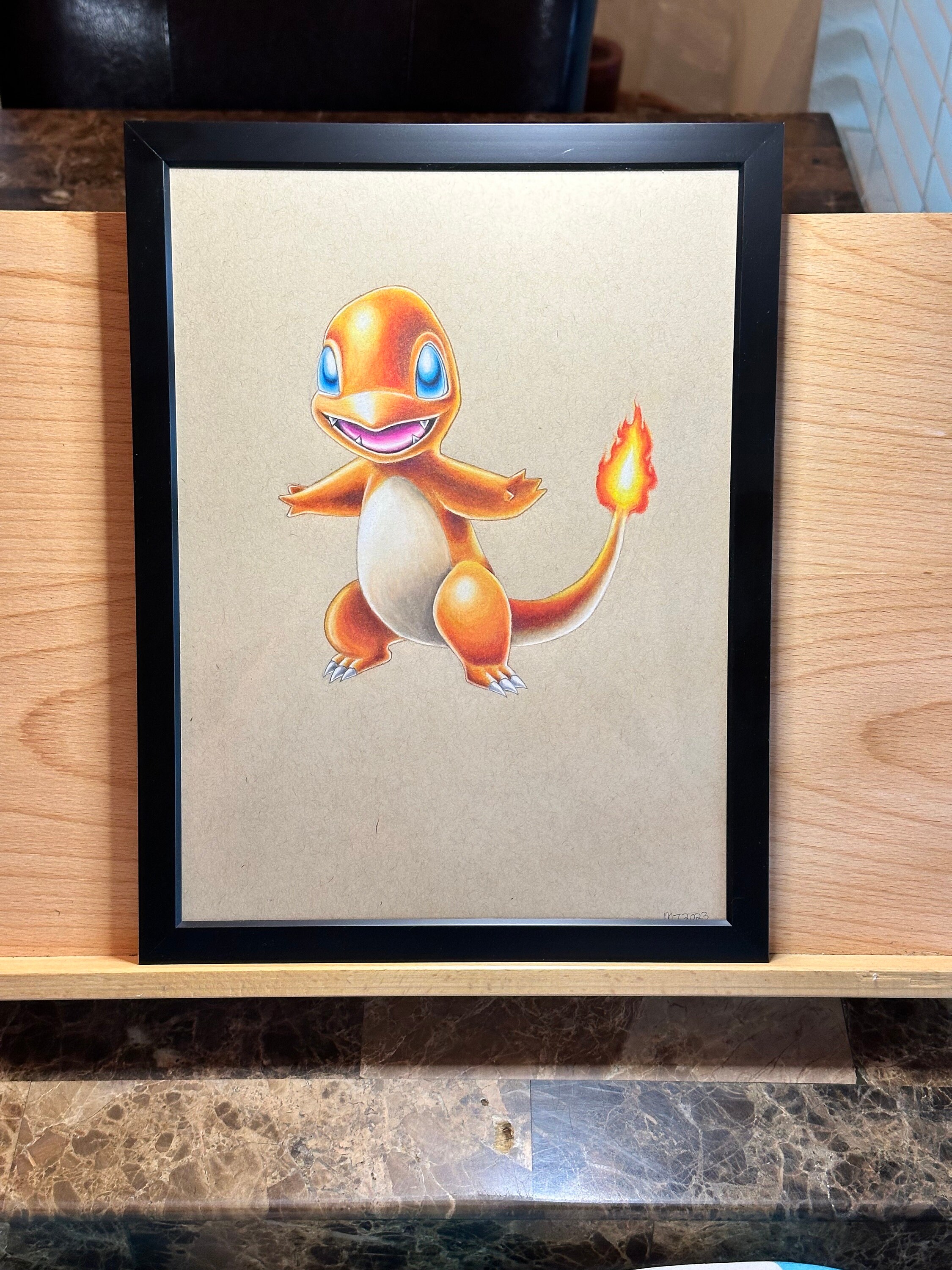 Original Charmander Drawing, Pokémon, Christmas, Gifts for Him, Gifts ...