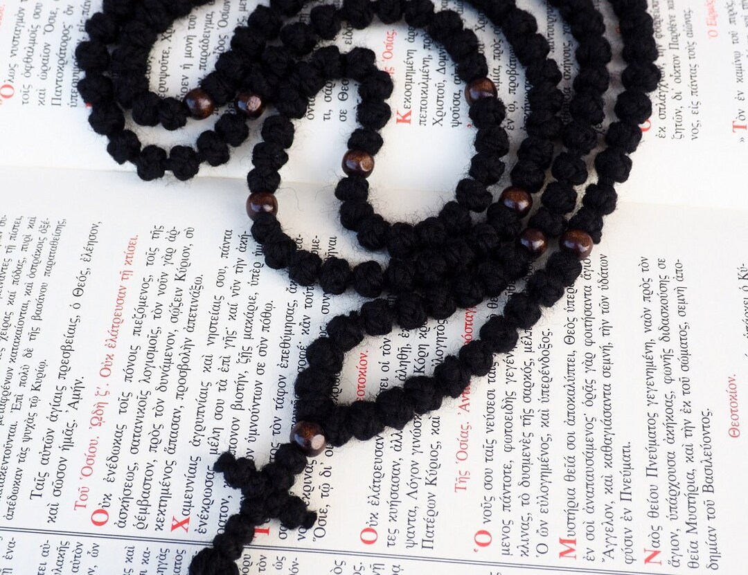 150 Knots Pure Wool Prayer Rope 100% Wool With Wooden Beads Every 10 ...