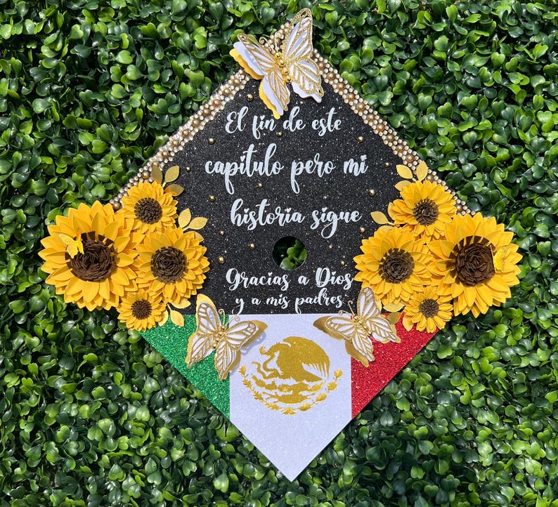 Mexican Flag Graduation Cap Topper - Etsy
