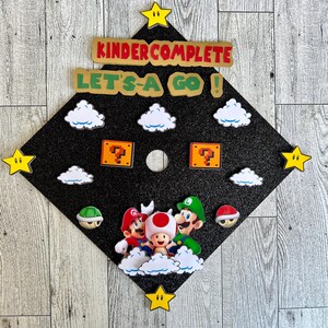 Mario Kindergarten Graduation Cap Topper - Etsy