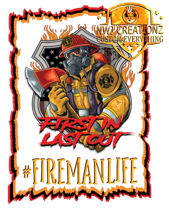 Firefighter Png for Sublimation - Etsy