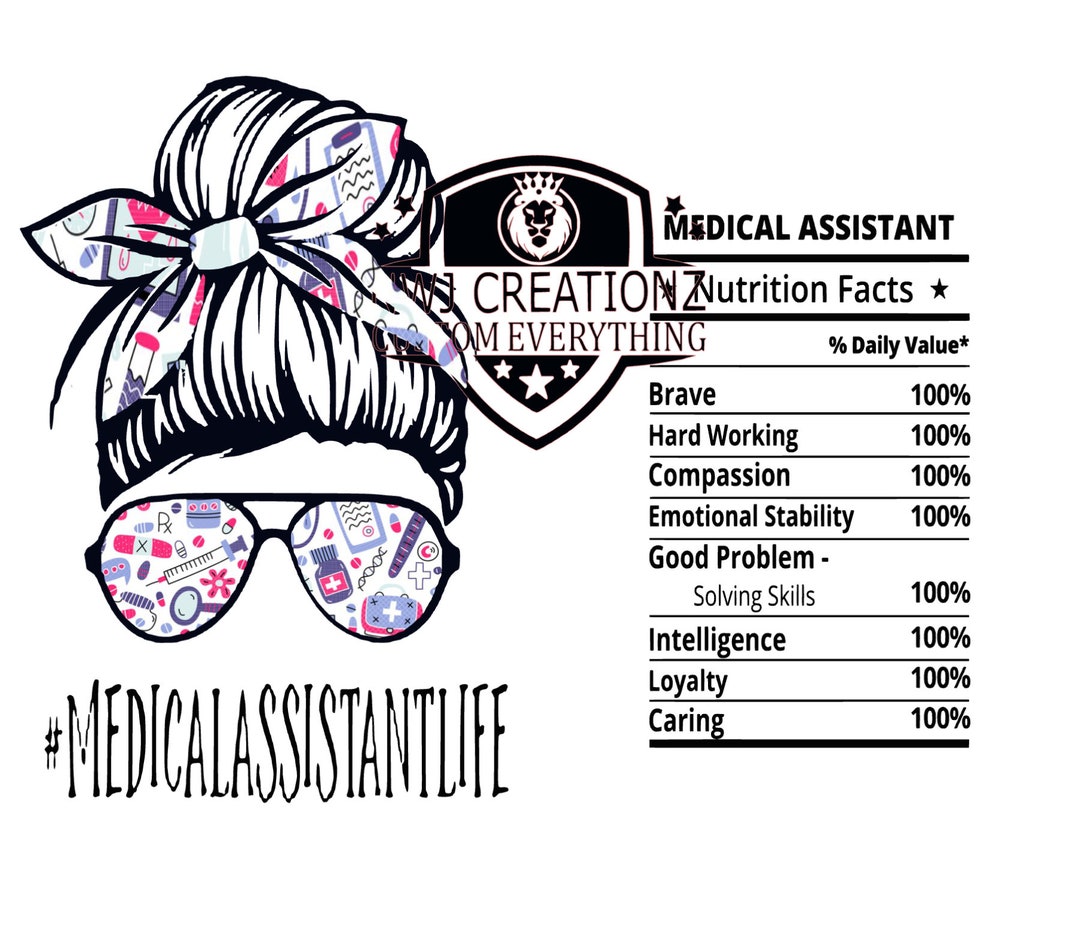 Medical Assistant LIFE Tumbler Png for 20oz Skinny Tumbler Sublimation ...