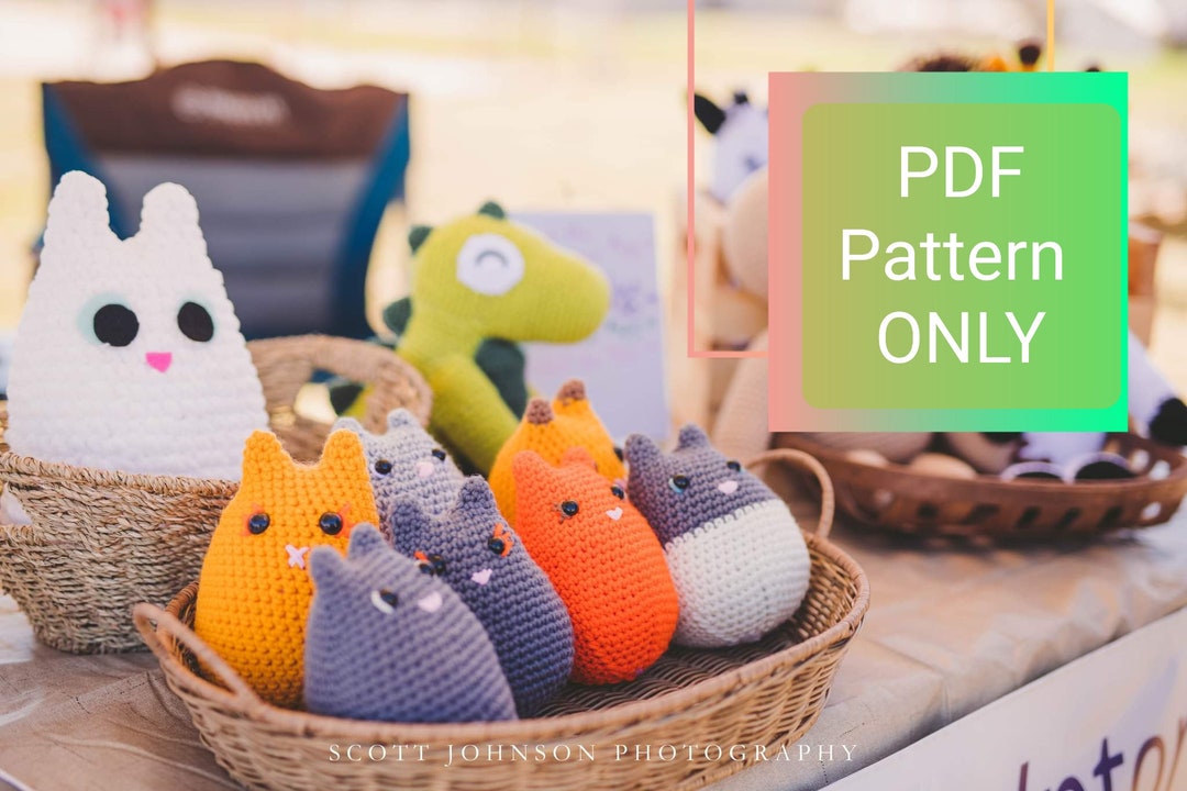 Squishy Dumpling Kitty Crochet Pattern PDF Instant Download - ENGLISH ...