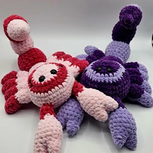 Crochet Scorpion Plush, Amigurumi Specter the Scorpion Plush Stuffed ...