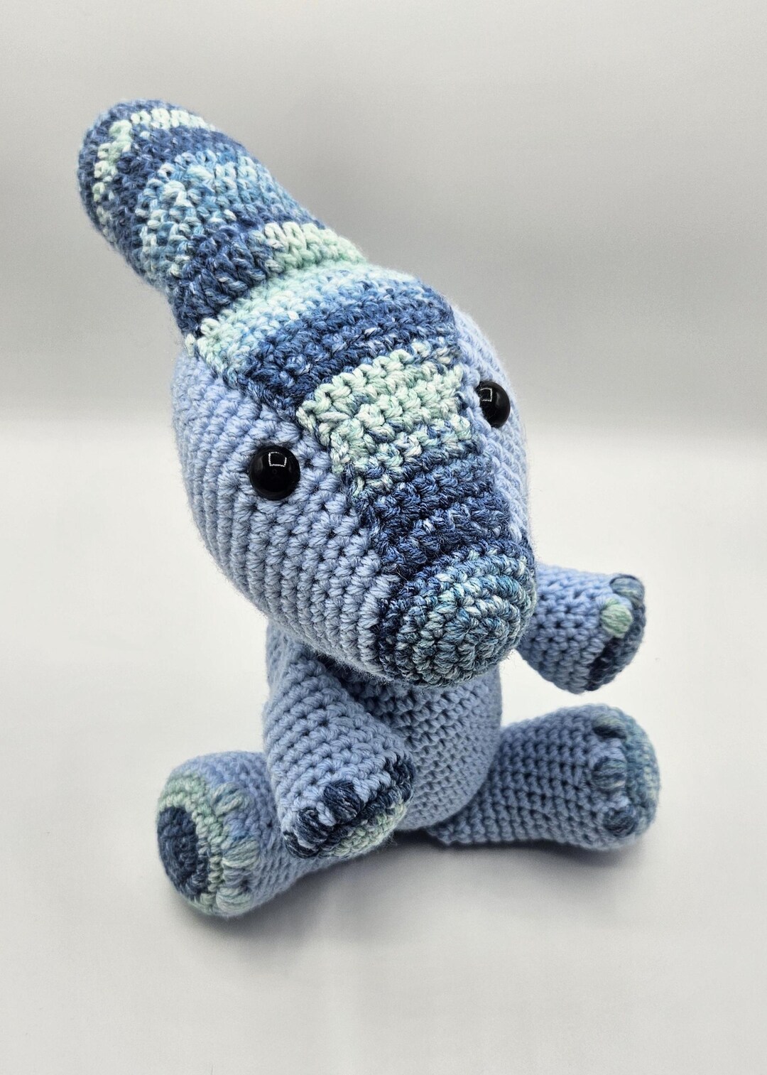 Crochet Parasaurolophus Plush, Amigurumi Dinosaur Plush Stuffed Toy - Etsy