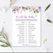 Purple Bridal Shower Games Bundle Printable Lavender Floral Bridal ...
