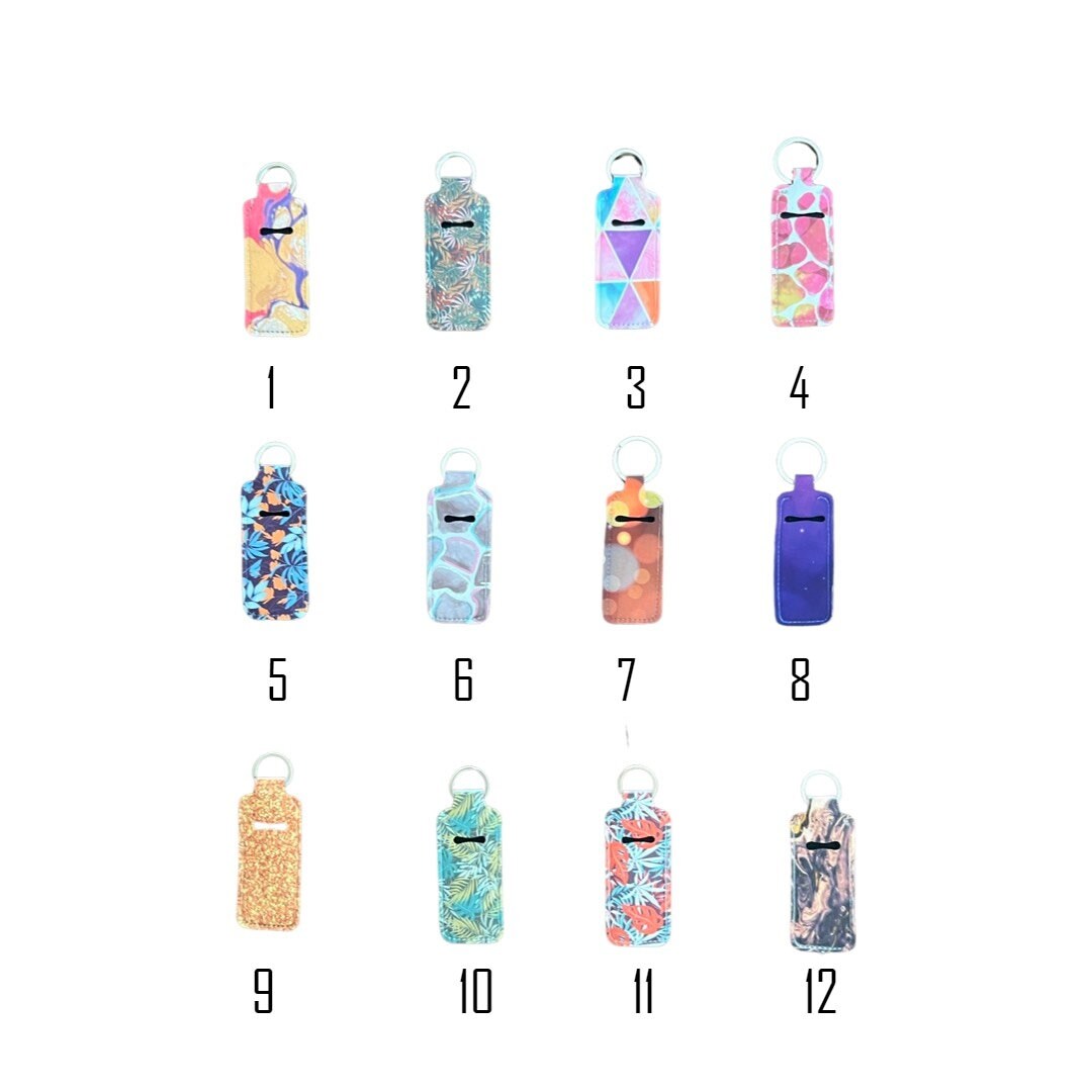 Lipstick Key Chain | Lip Balm Holder | Lip Balm Pouch | Chapstick ...