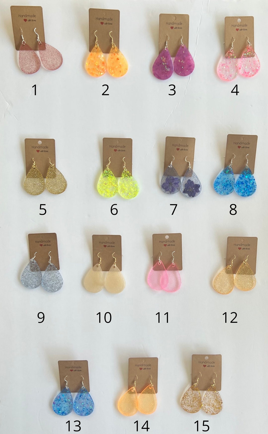 Large Acrylic Tear Drop Earrings | Drop Earrings | Cute Earrings ...