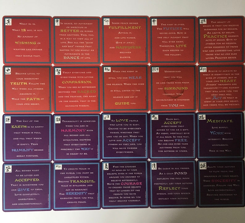 Vintage ZEN Cards A 50-card Deck by Daniel Levin out of Print ...