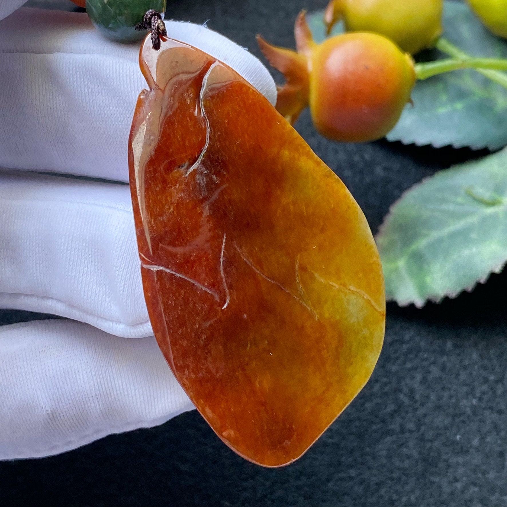 Waxy Red Jadeite With Avocado Green Baby Buddha Dragon Pendant ...
