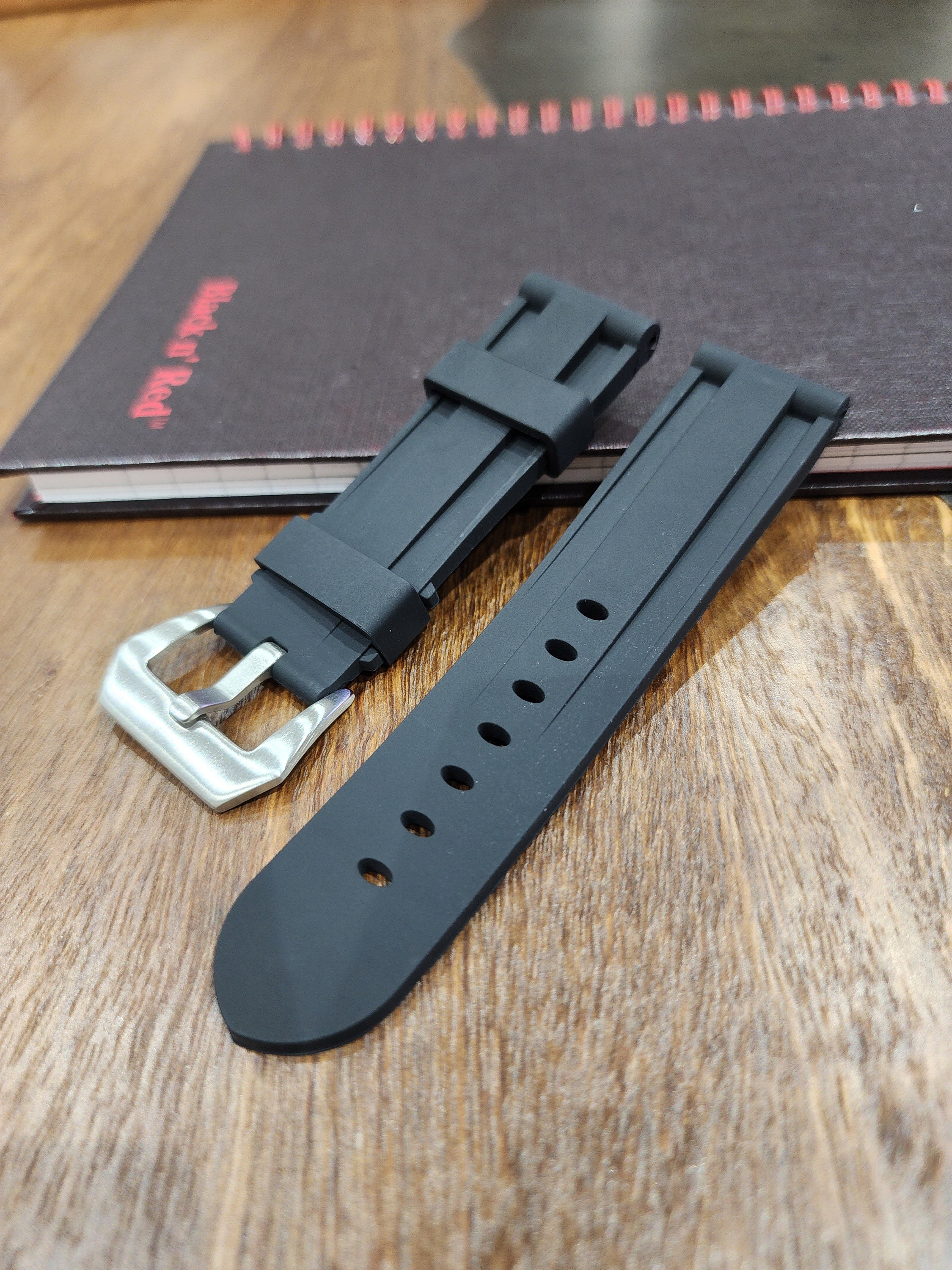 26mm Caoutchouc Rubber Strap for Panerai / Radiomir / Luminor and ...