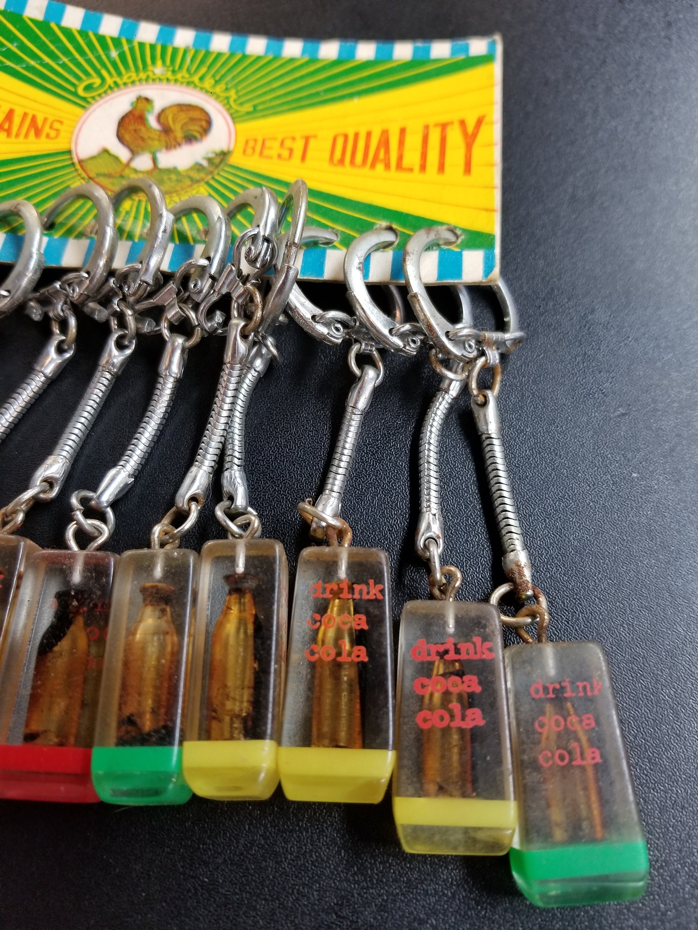 Vintage Key Chains chanticleer Coca-cola Drink | Etsy