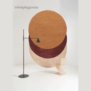 Unique Shaped Rug for Bedroom Area Wool Carpet Hand Tufted Rug - Etsy