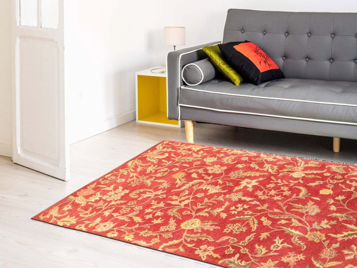 Tufted Flower Rug Woolen Carpet for Bed Room Living Room - Etsy