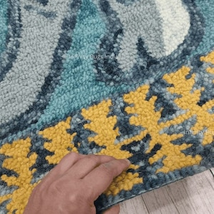 Tibetan Tiger Rug Tibetian Tiger Carpet Desingn Rug in Tye Dye Pure ...