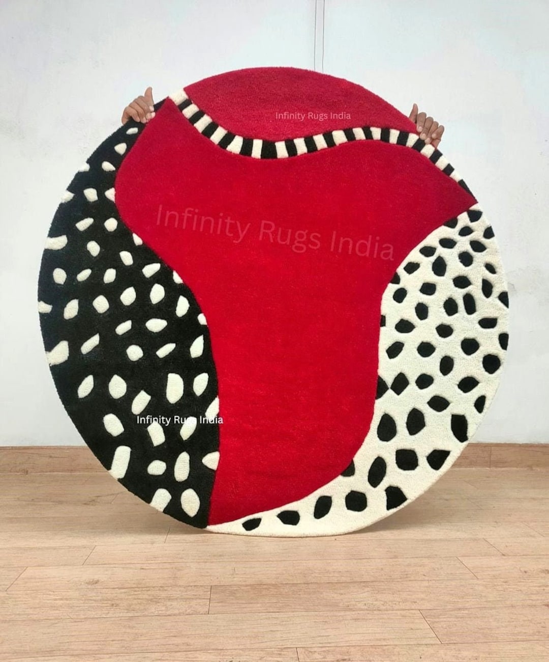 Red Carpet Round Rug Red ,round Area Rug, Hand Tufted Wool Carpet for ...