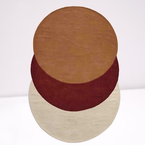 Unique Shaped Rug for Bedroom Area Wool Carpet Hand Tufted Rug - Etsy