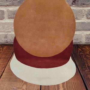 Unique Shaped Rug for Bedroom Area Wool Carpet Hand Tufted Rug - Etsy