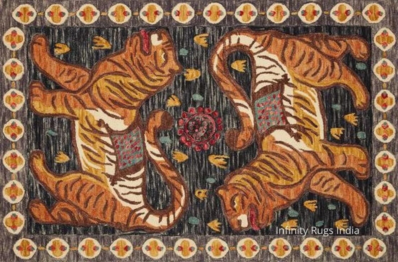 Tibetan Tiger Rug Tibetian Tiger Carpet Desingn Rug in Tye Dye - Etsy