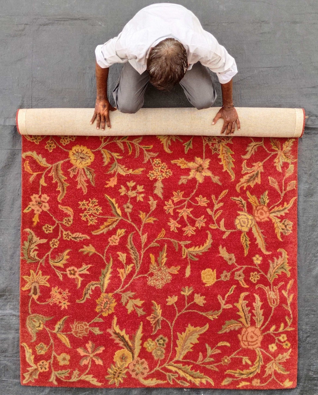 Tufted Flower Rug Woolen Carpet for Bed Room Living Room Kitchen - Etsy