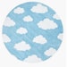 Cloud Rug Flying Carpet Kids Area Rug Round Area Carpet - Etsy