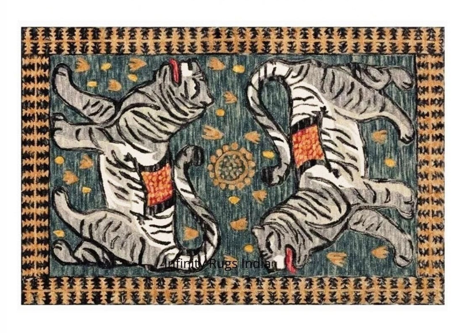 Tibetan Tiger Rug Tibetian Tiger Carpet Desingn Rug in Tye Dye - Etsy