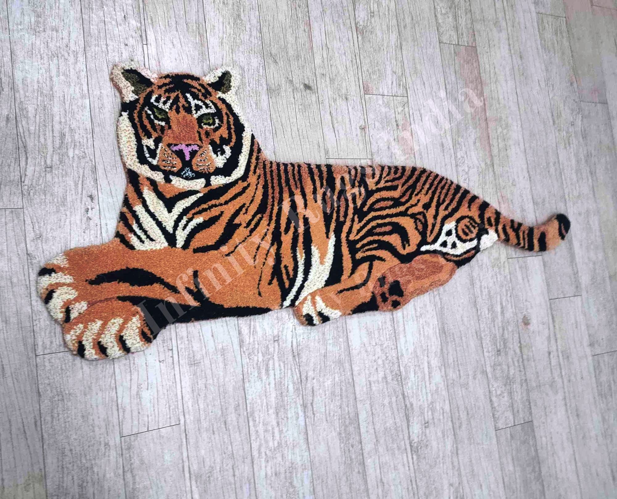 Tiger Rug 2x3 Feet Tiger Shaped Rug for Home Decor - Etsy