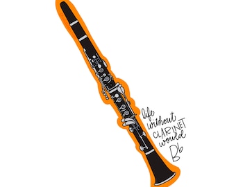 Female Woman Playing Clarinet on Light Switch - Etsy