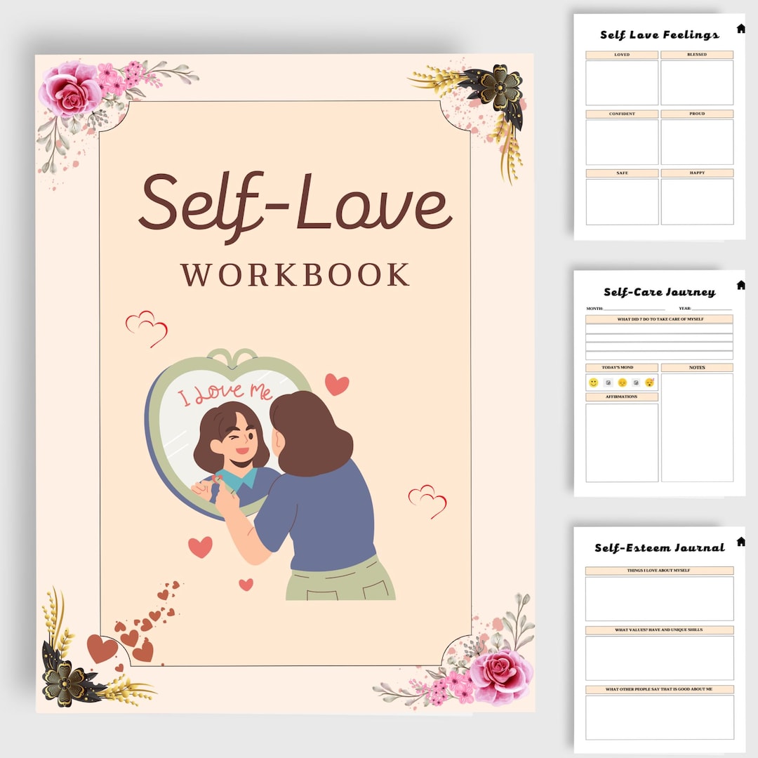 Self Love Workbook Printable PDF Personal Growth Journal Empowerment ...