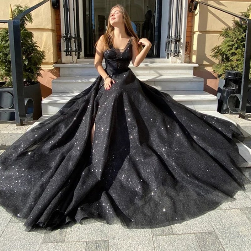 Gothic Prom Dress - Etsy