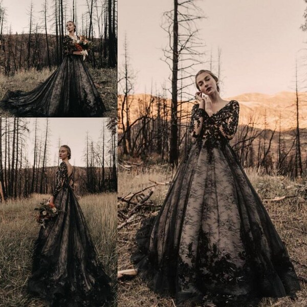 Black Fluffy Prom Dress - Etsy