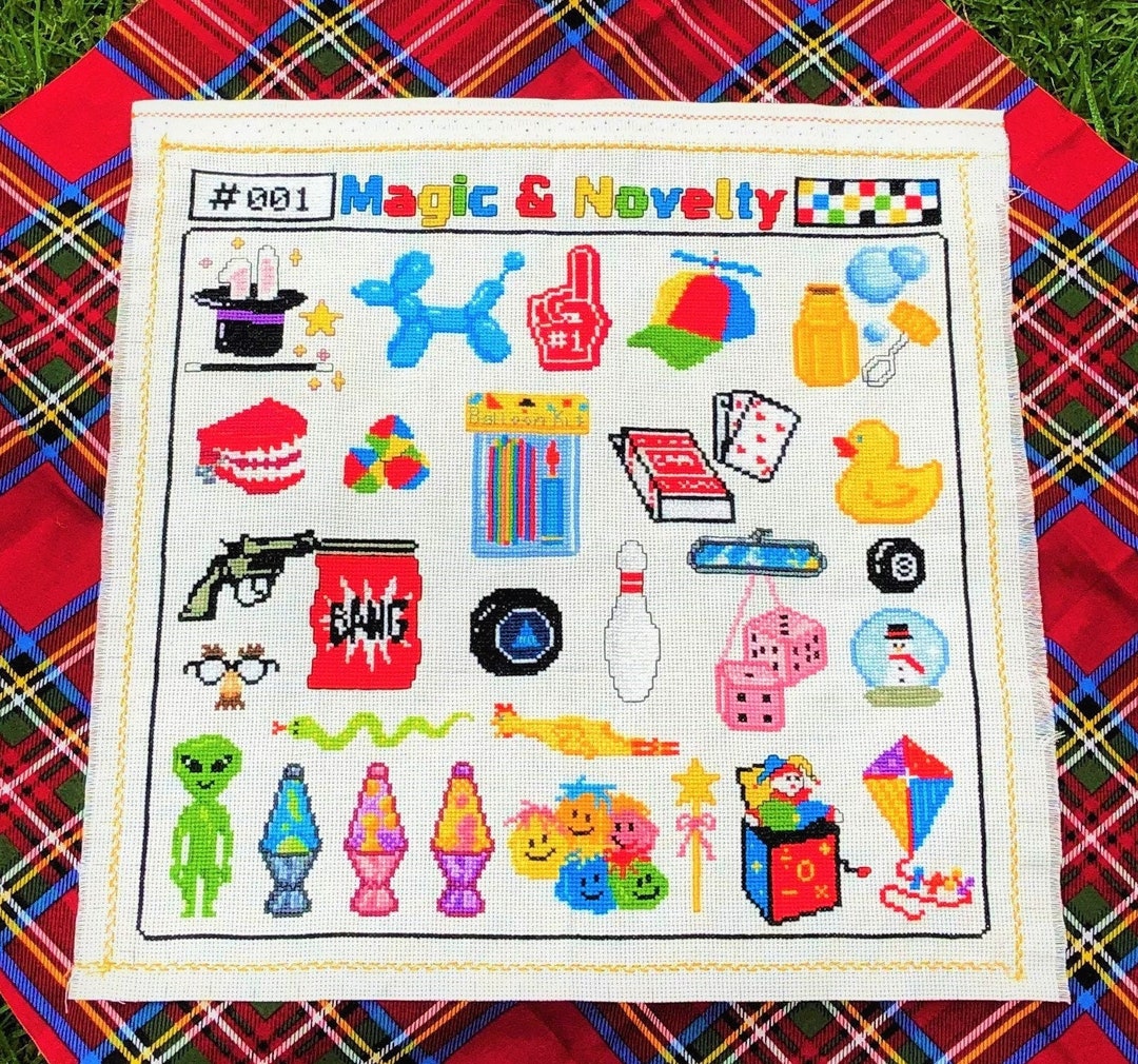 Magic & Novelty Motifs #001 - Joke Shop Cross Stitch Kitsch Nostalgia ...