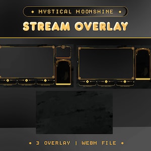 Mystical Animated Stream Pack for Twitch, Kick, Youtube/celestial Theme ...