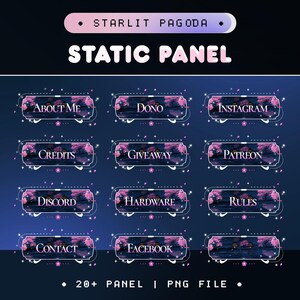 Starlit Pagoda Animated Stream Overlay Pack for Twitch, Kick, Youtube ...