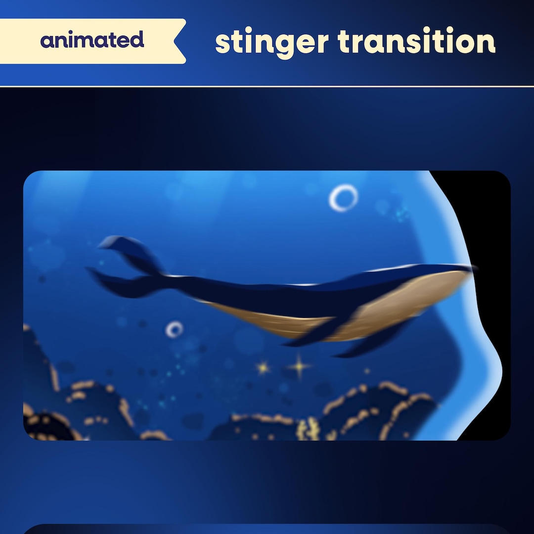 Animated Wonderland Sea Stinger Transition: Deep Blue Ocean for Tiktok ...