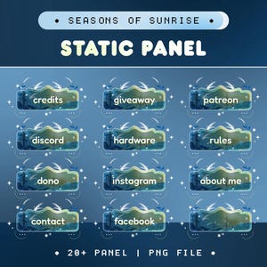 Seasons of Sunrise Animated Aesthetic Stream Pack for Twitch, Kick ...