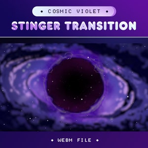 Cosmic Violet Animated Stream Overlay Pack for Twitch, Kick, Youtube ...