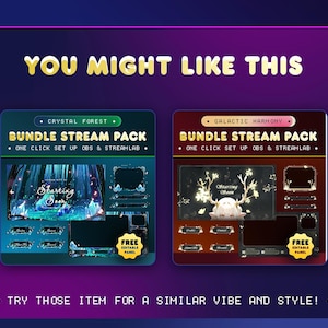 Clouds Sunset Animated Stream Overlay Pack for Twitch, Kick and Youtube ...