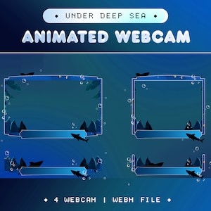 Under Deep Sea Animated Stream Overlay Package for Twitch, Kick ...