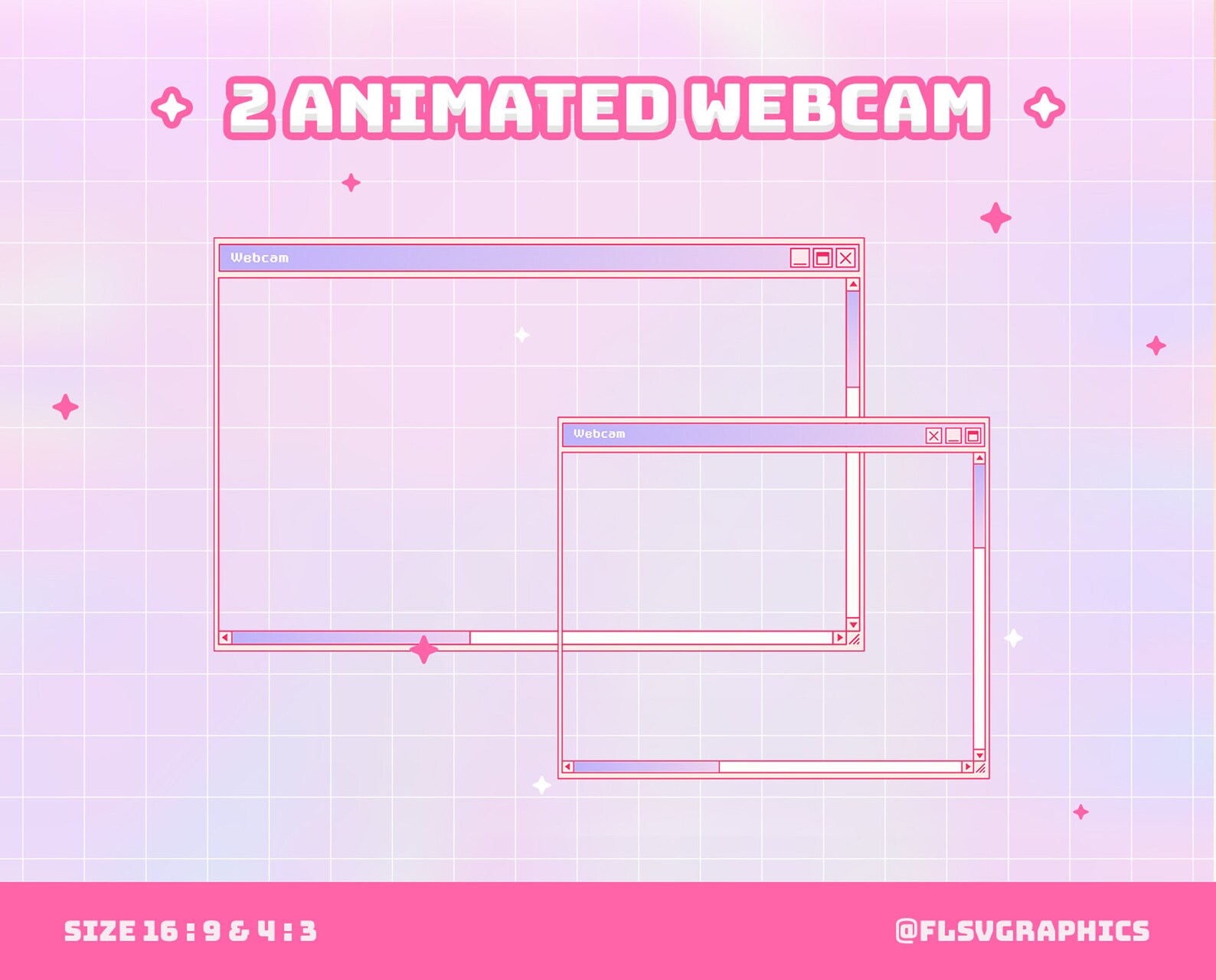 Animierte Canva Twitch Overlay Vorlage MS Paint Overlay - Etsy.de