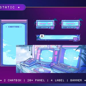 Retro Arcade Animated Stream Overlay Package for Twitch/cozy Room ...