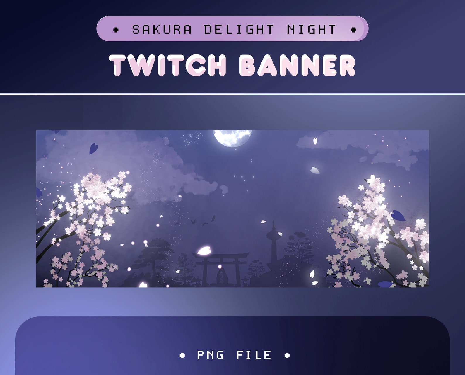 Sakura Delight Animated Stream Pack for Twitch, Kick, Youtube/aesthetic ...