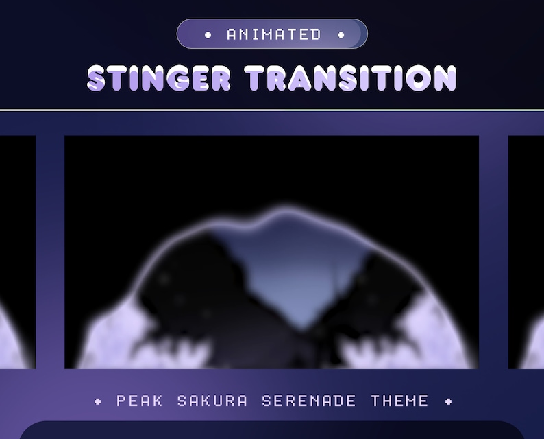 Peak Sakura Serenade Animated Stinger Transition for Twitch/aesthetic ...