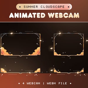 Summer Cloudscape Animated Stream Overlay Package/ocean Sunshine/blue ...