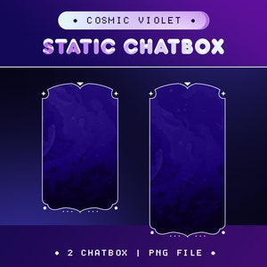 Cosmic Violet Animated Stream Overlay Pack for Twitch, Kick, Youtube ...