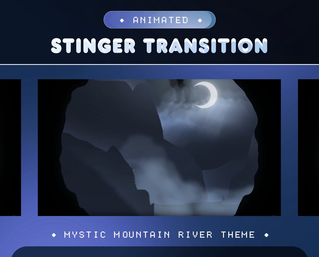 Mystic Mountain River Stinger Transition for Twitch, Kick, Youtube ...