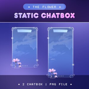 Aesthetic Flower Animated Stream Pack for Twitch, Kick, Youtube/blue ...