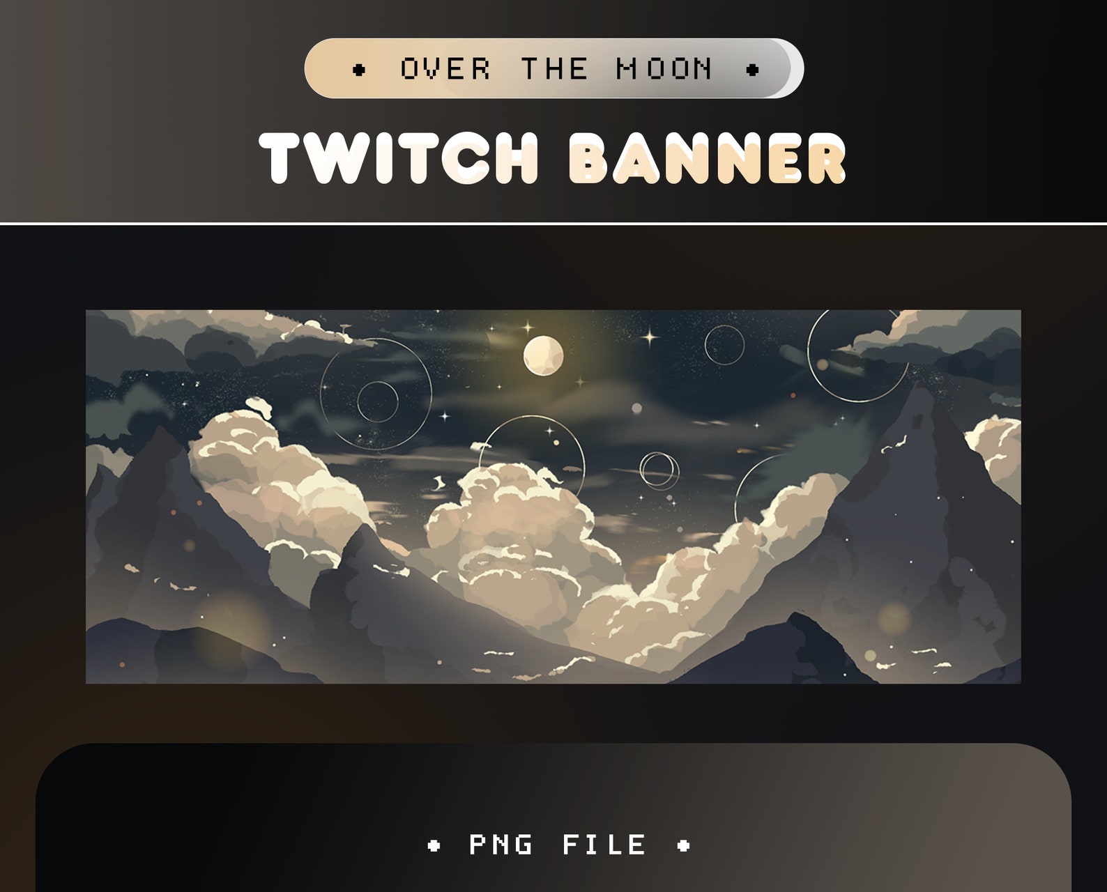 Paquete de superposiciones animadas de arroyos de montaña celestial ...